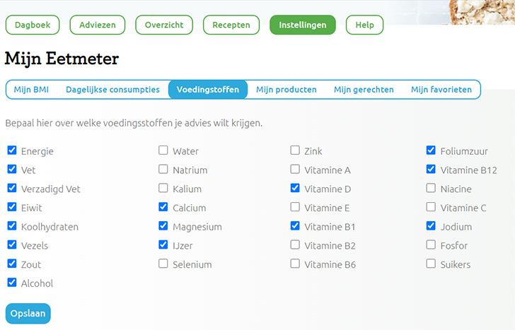 Handleiding Mijn Eetmeter | Voedingscentrum